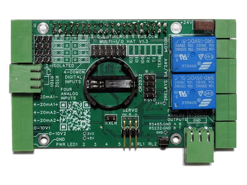 Multi Io 8 Layer Stackable Modbus Hat For Raspberry Pi Kuriosity