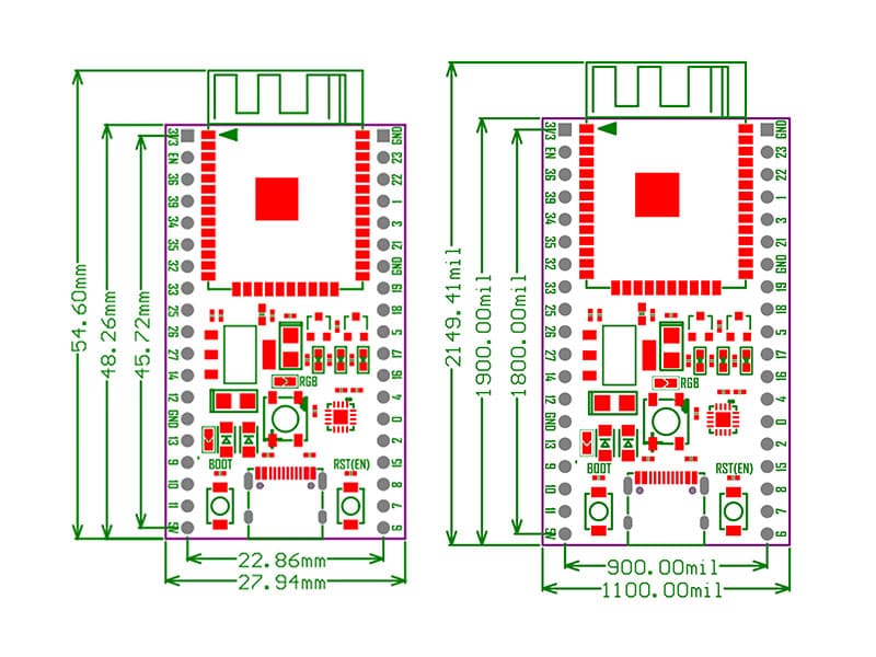 Wifi Bluetooth Module Esp32 Wroom 32e 4mb 8mb 16mb Flash Kuriosity