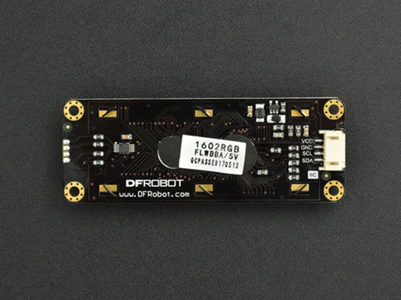 Dfrobot Gravity I2c 16x2 Arduino Lcd With Rgb Backlight Display Kuriosity