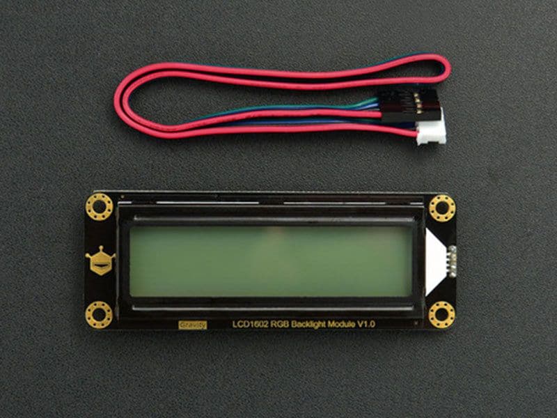 Dfrobot Gravity I2c 16x2 Arduino Lcd With Rgb Backlight Display Kuriosity