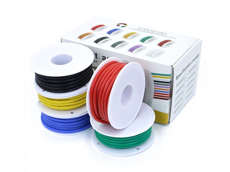 Multi Core Wire Set 5x5m 5x10m 22AWG - Kuriosity