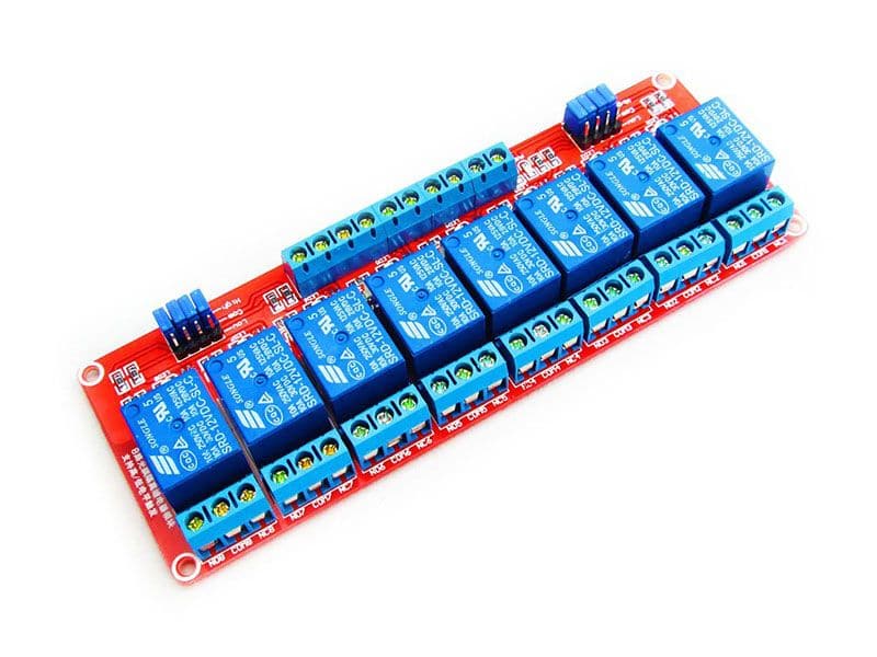 Relay Module 8 Channel 5V 12V 24V - Kuriosity